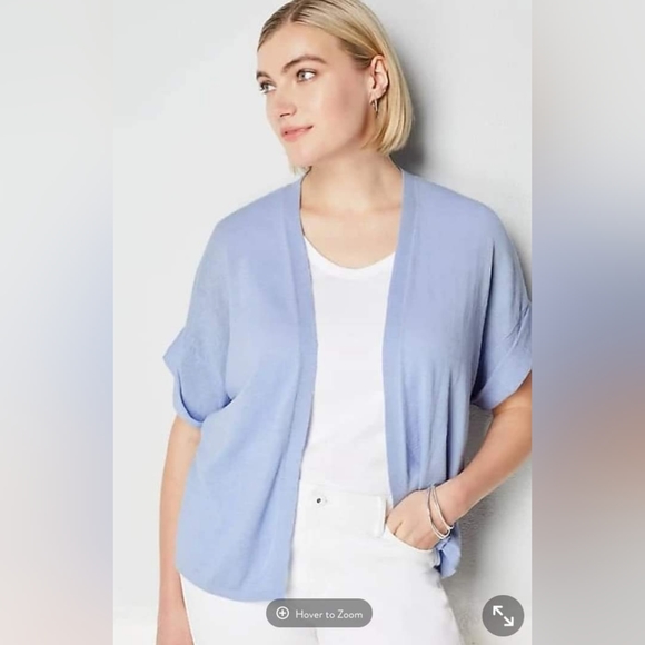 J. Jill | Sweaters | J Jill Linen Blend 2x Topper Open Cardigan Relaxed ...